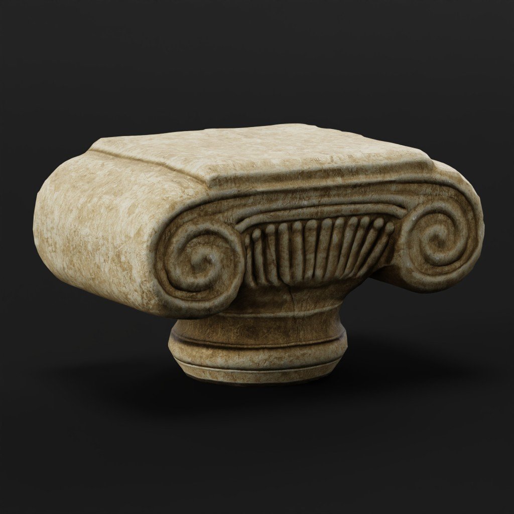 Stone Pillar Top | Architectural Structures models | BlenderKit