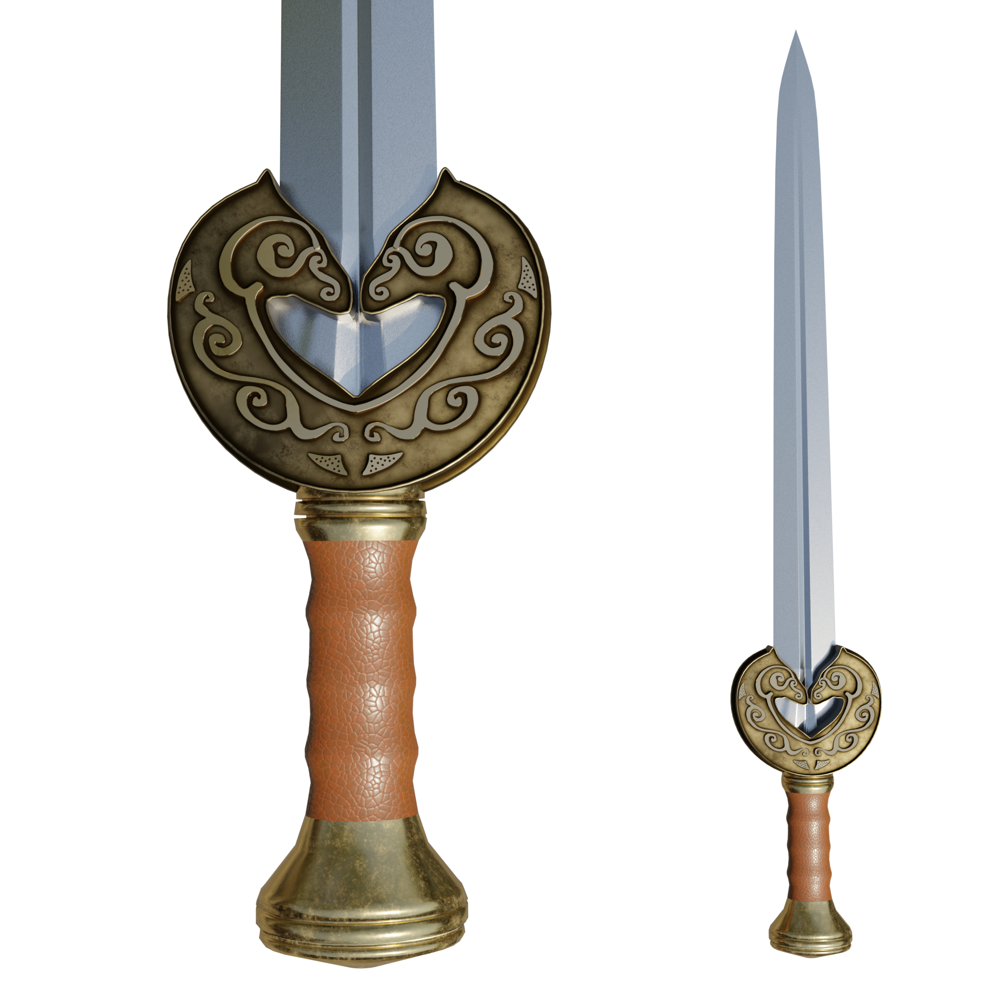 Herugrim Sword. | Historical Weapons models | BlenderKit