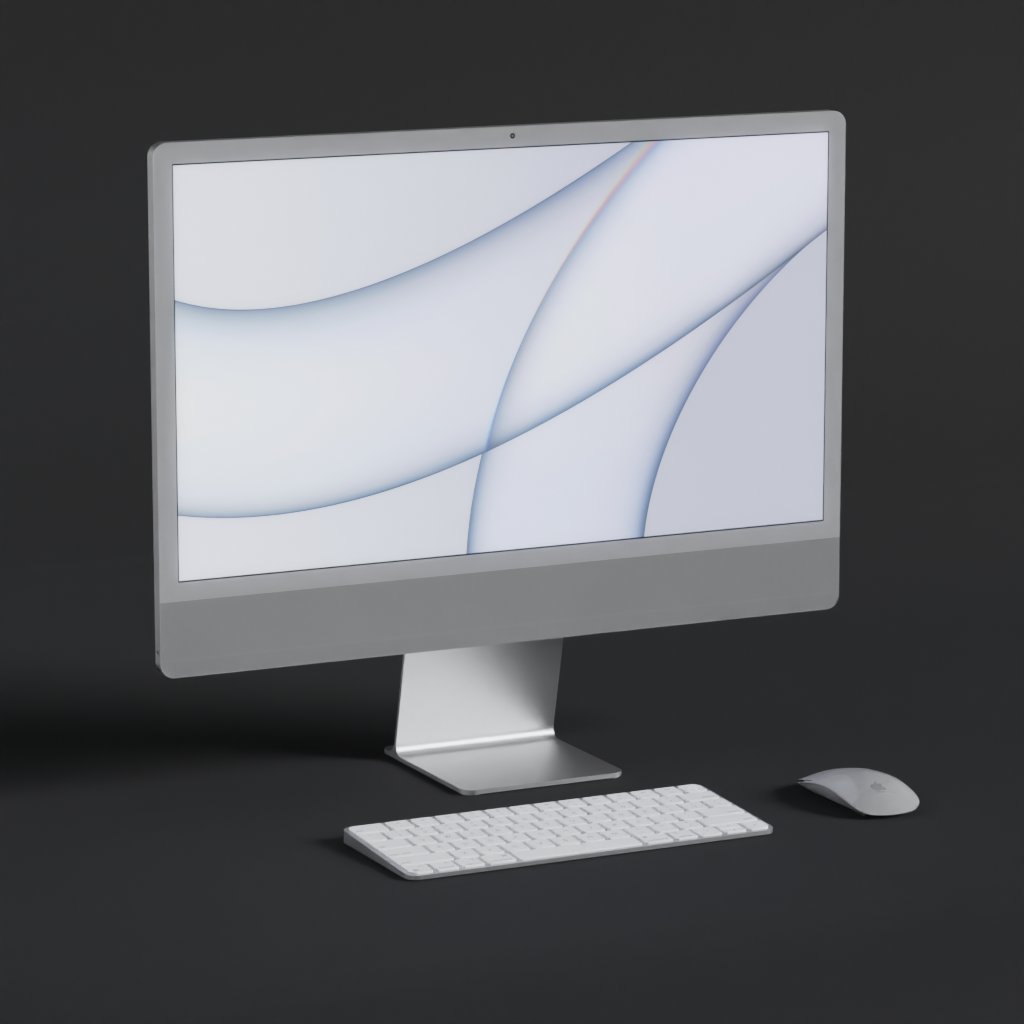 Apple iMac 2021 | Desktops models | BlenderKit