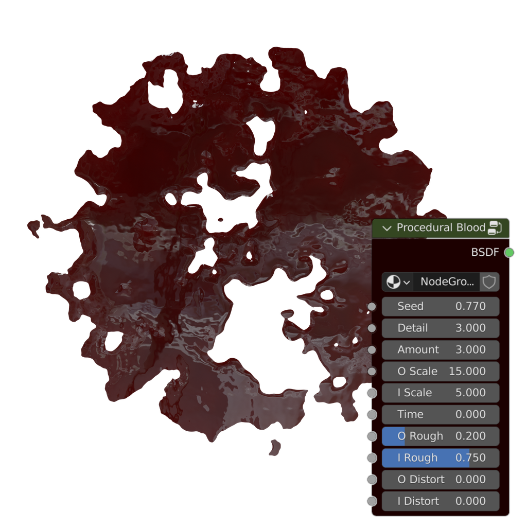 Procedural Blood | FREE human materials | BlenderKit