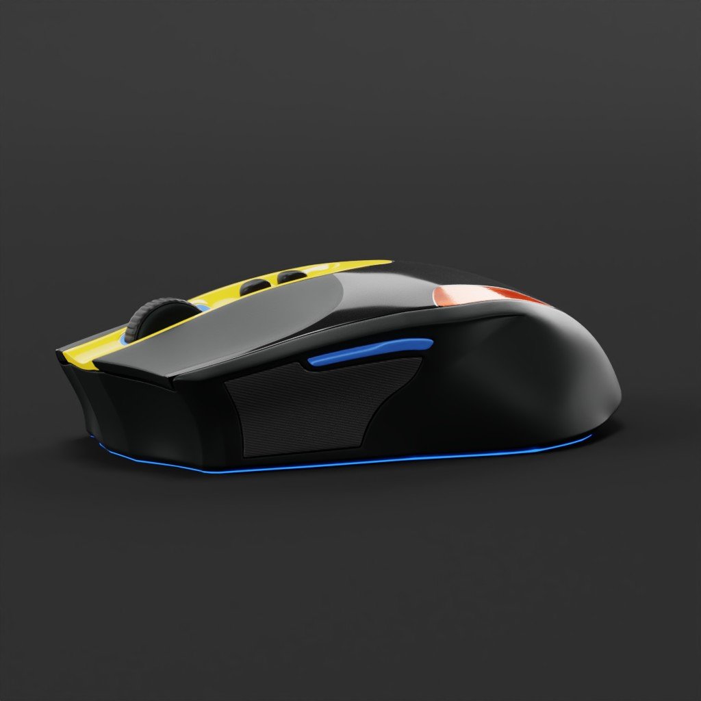 BlenderKit | Download the FREE Gaming Mouse model