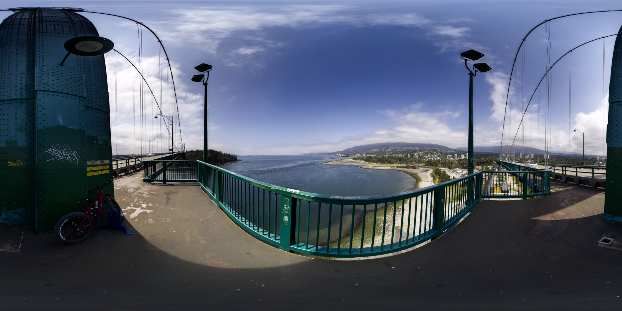 Lions Gate Bridge in Vancouver | FREE Cityscapes HDRis | BlenderKit