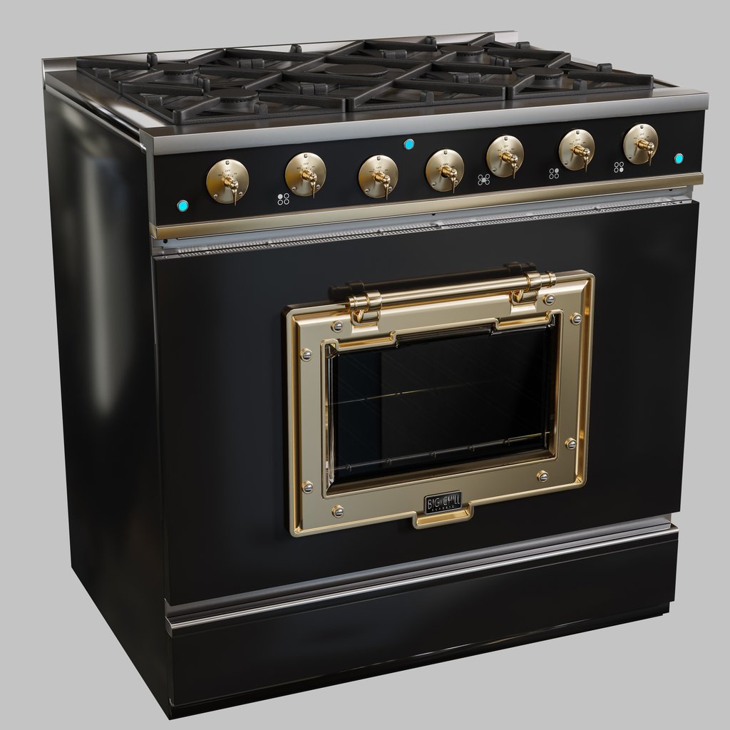 Classic BigChill set gass | Kitchen Appliances models | BlenderKit