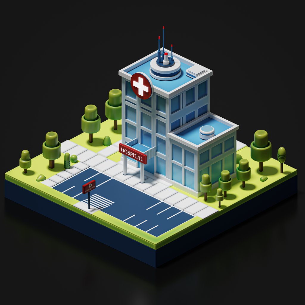 Hospital | Architectural Scenes models | BlenderKit