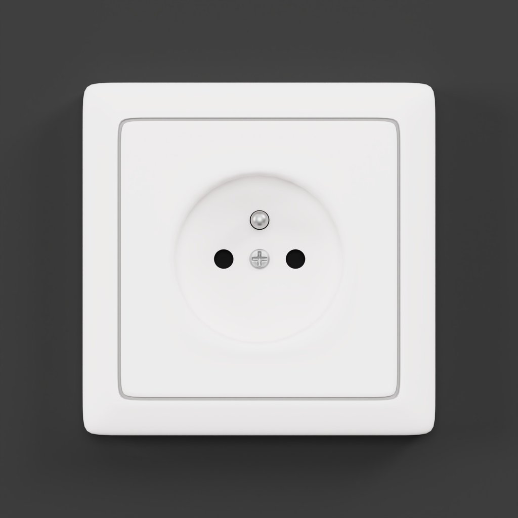 EU wall socket | FREE Interior Design models | BlenderKit