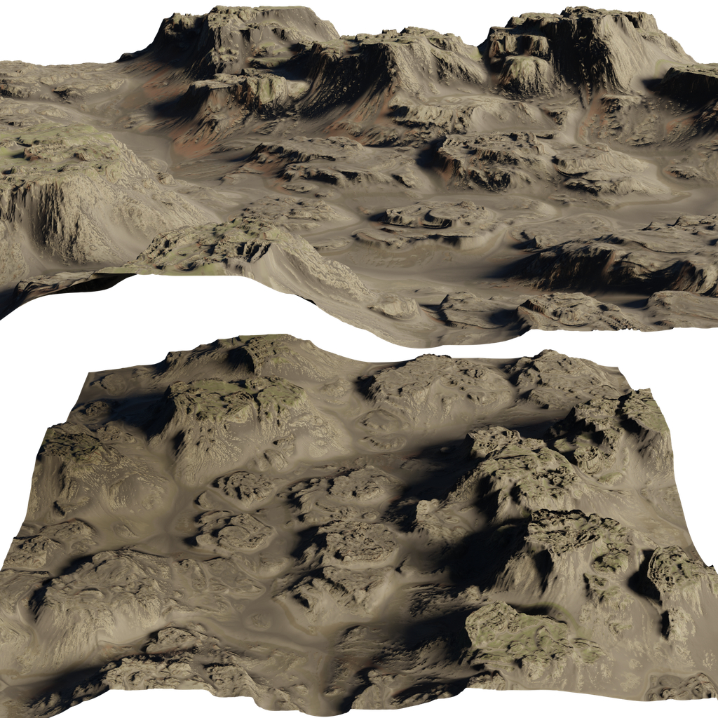 Sediment Mountains | FREE Terrains models | BlenderKit