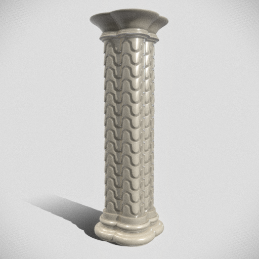 Column - Quadrilobate 1 | Architectural Structures models | BlenderKit