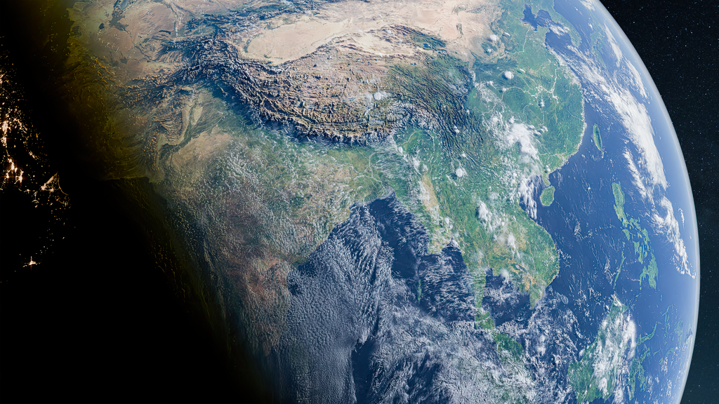 Blue Earth / SWDR Design | Space scenes | BlenderKit