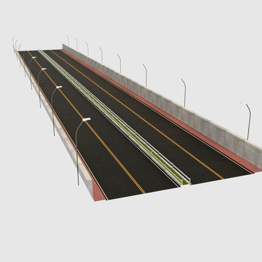 Realistic Road Bridge - 3D Model | Architectural Structures models ...