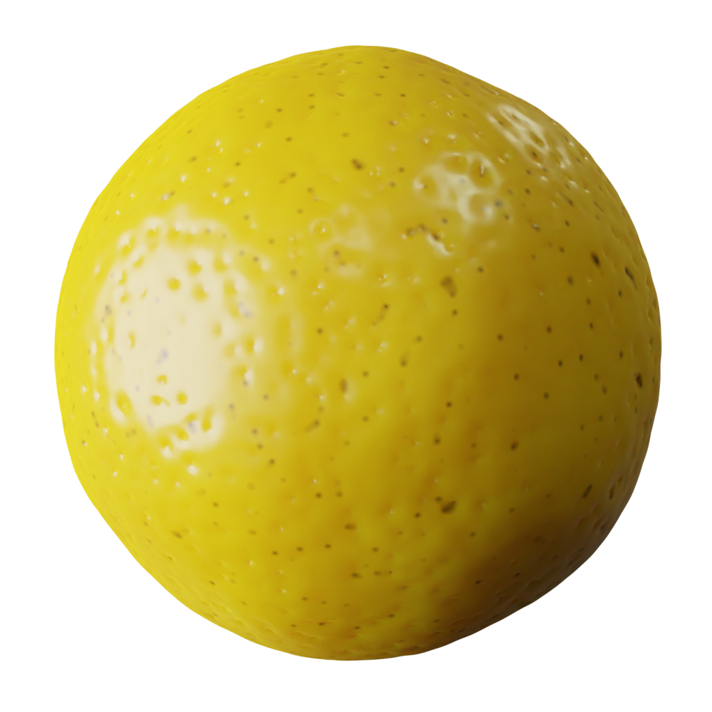 Procedural lemon | FREE food materials | BlenderKit