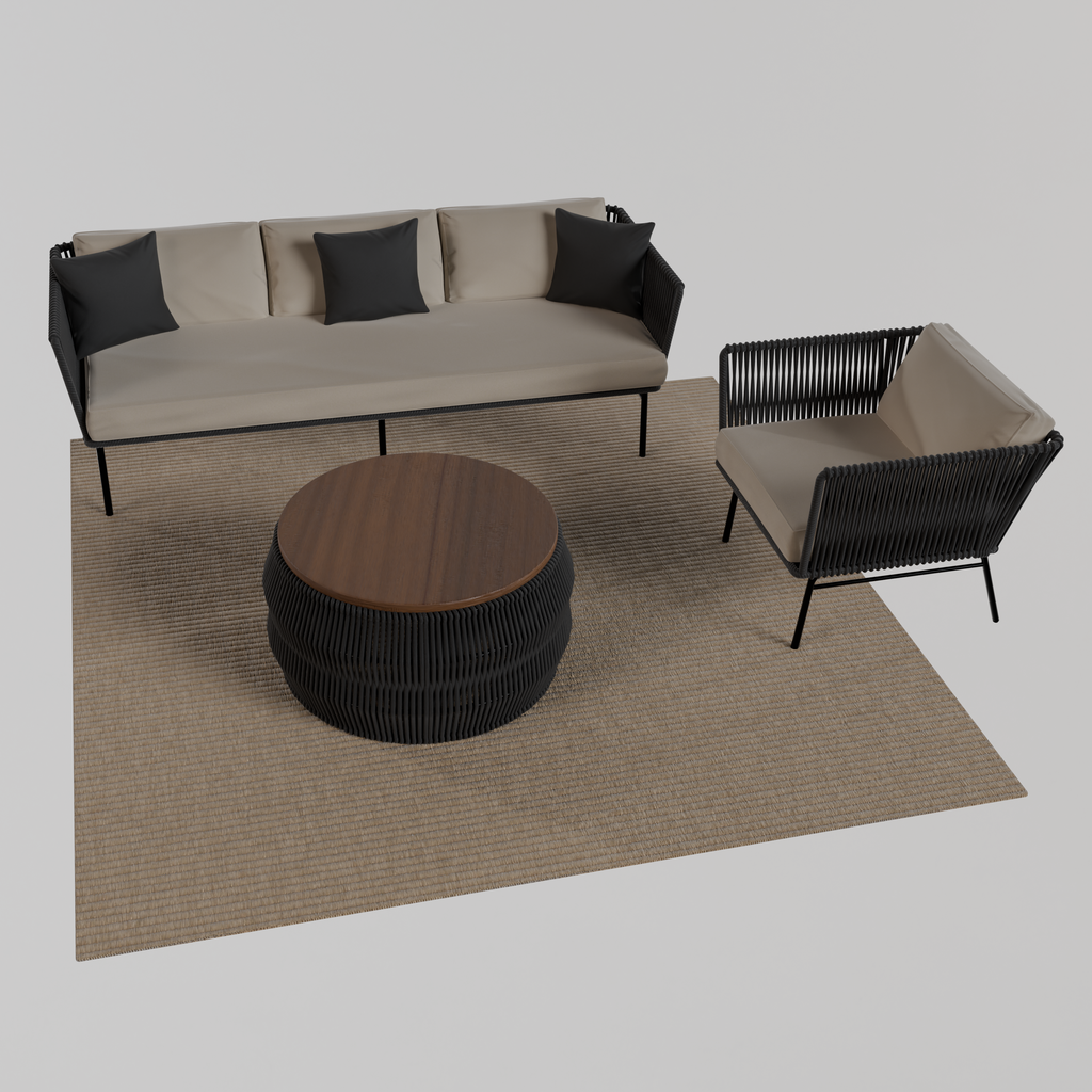 Rope sofa set | Sofas models | BlenderKit