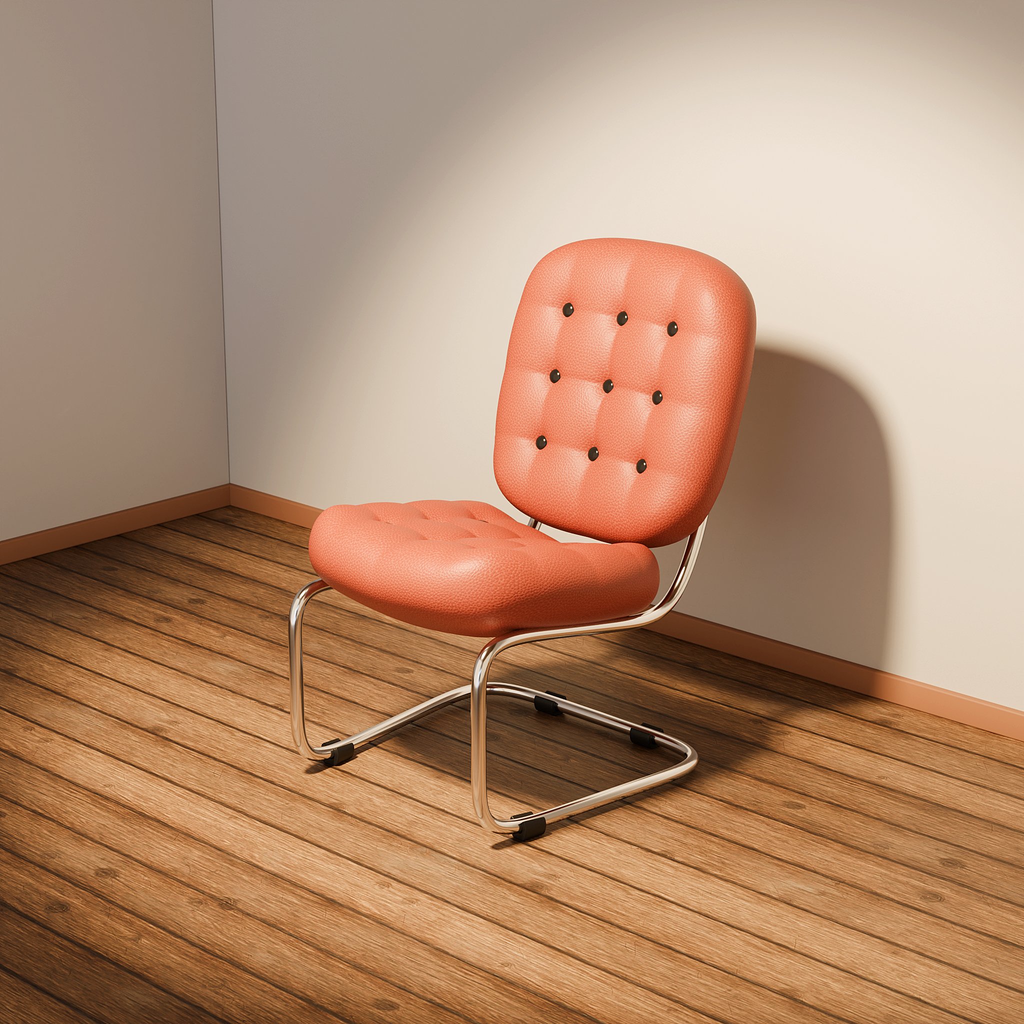Single person sofa stool | FREE Sitting Chairs models | BlenderKit