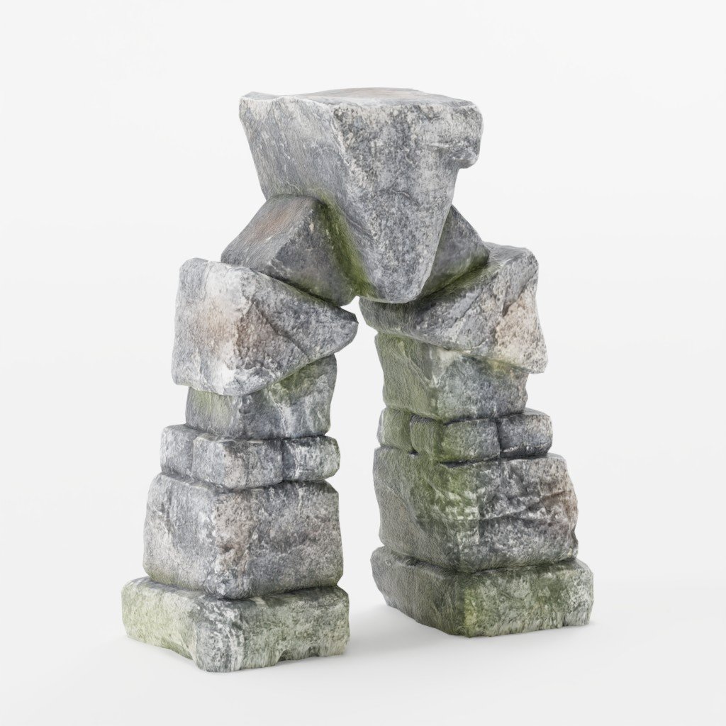 Arch Stone Gateway or Doorway | Architectural Scenes models | BlenderKit
