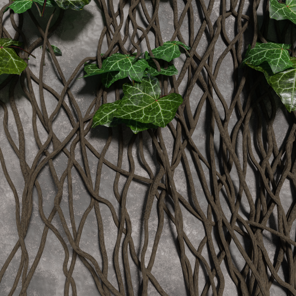 Ivy stem | FREE wood materials | BlenderKit
