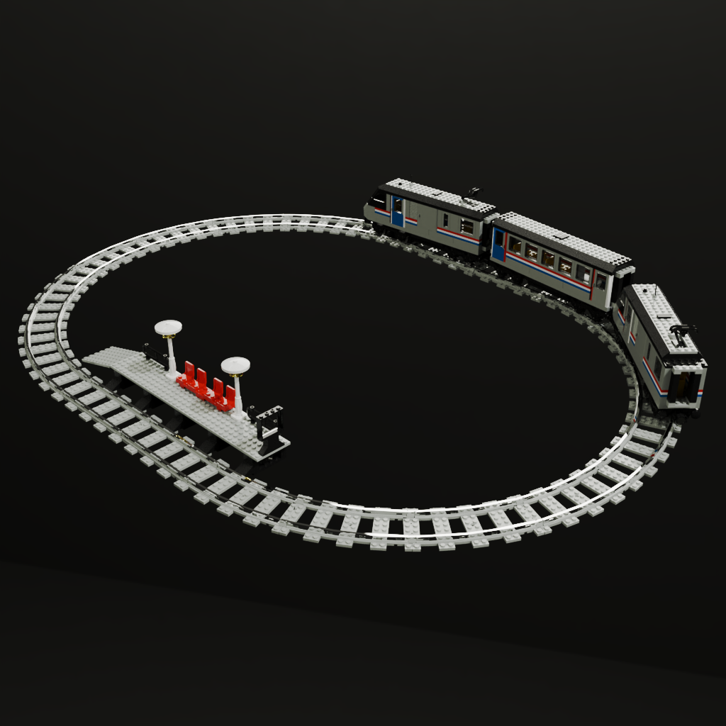 Lego Metro Liner | Toys models | BlenderKit