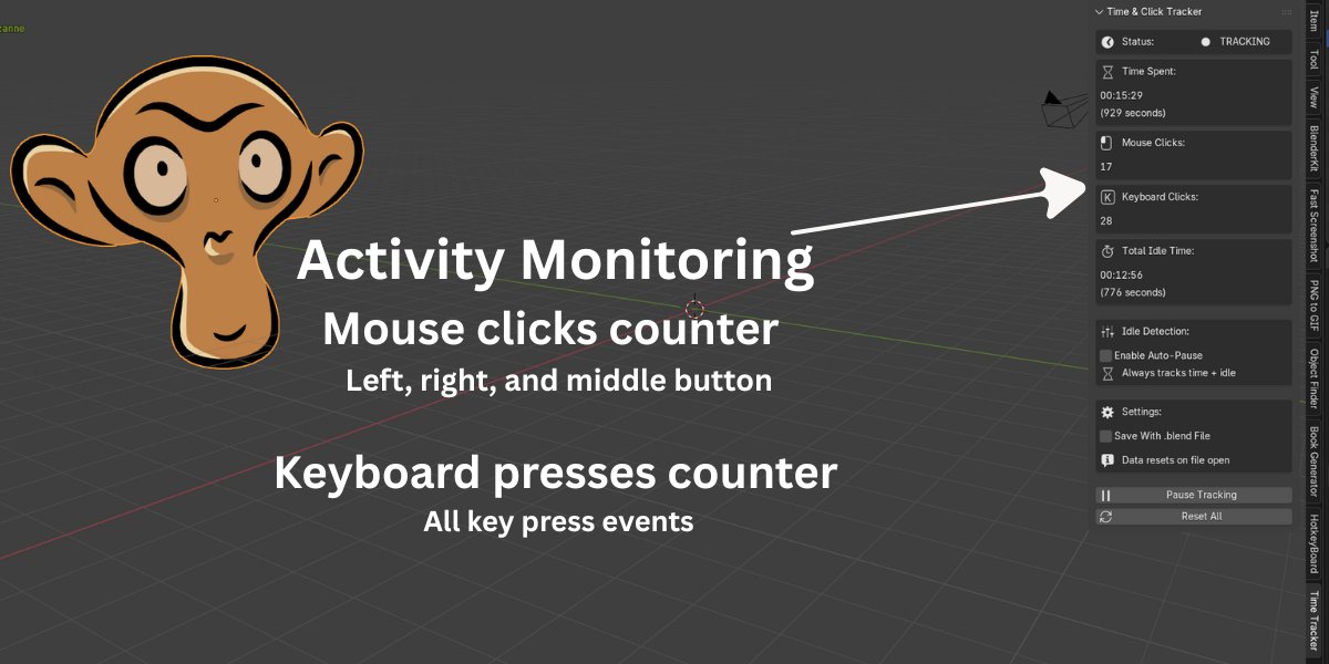Time & Click Tracker - Break Time Reminder | BlenderKit