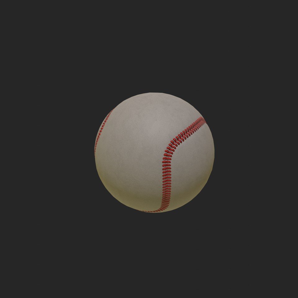 Baseball Ball Optimized | FREE Sport models | BlenderKit