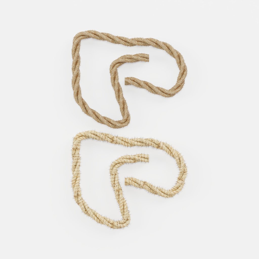 Hemp rope created with Geonodes | FREE Industrial Equipment models ...