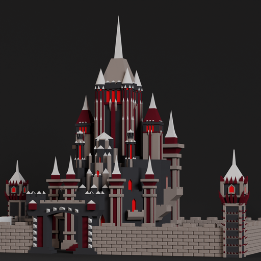 Low Poly Castle | Buildings models | BlenderKit