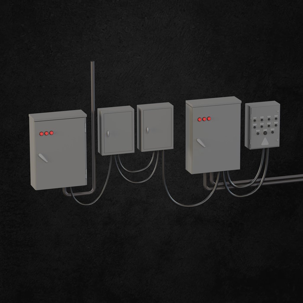 Utility Box | Industrial Equipment models | BlenderKit