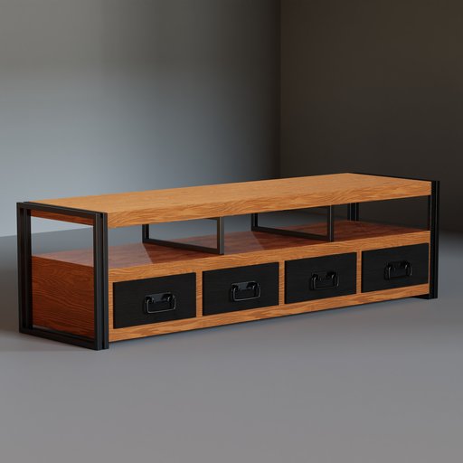 TV Console | FREE Consoles models | BlenderKit
