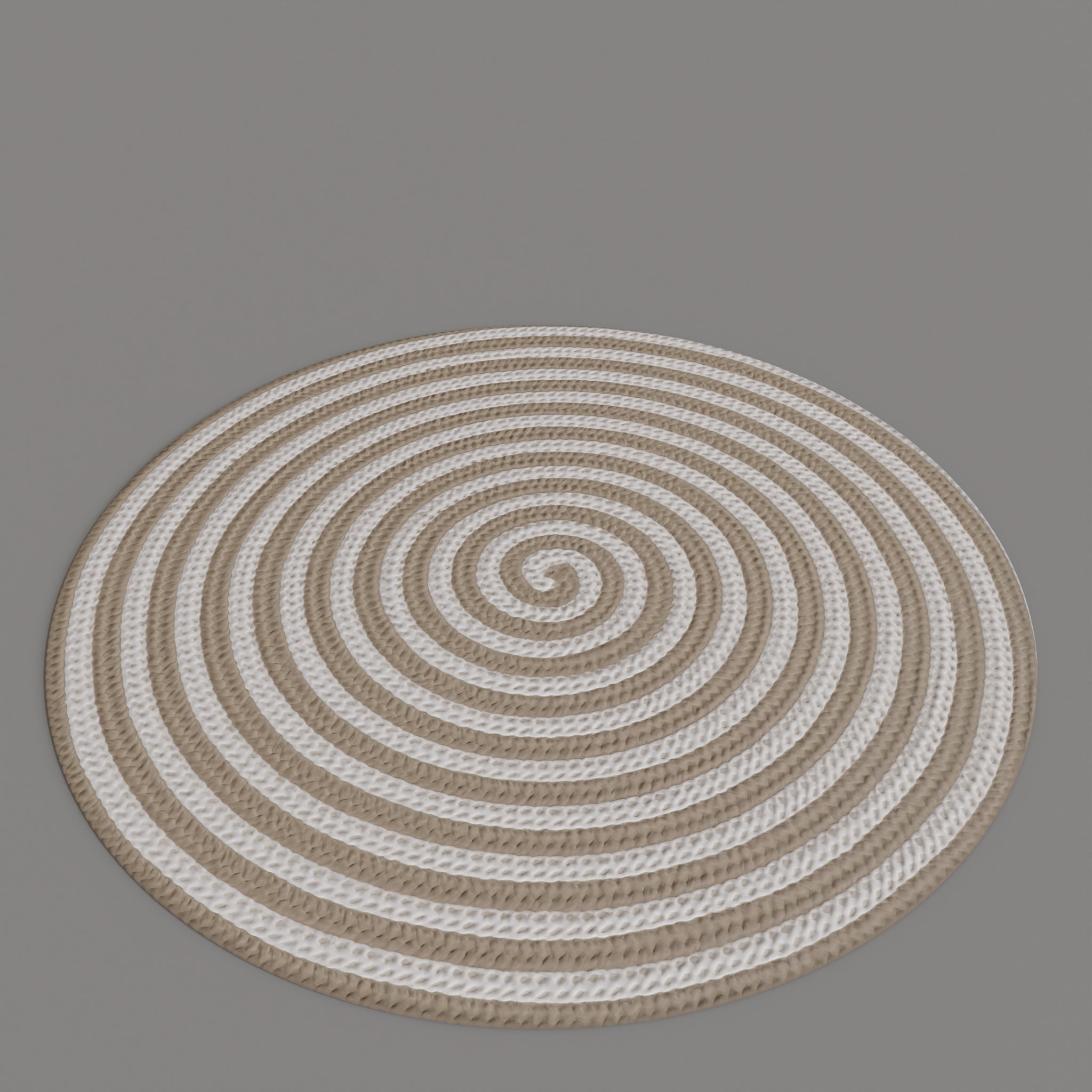 Spiral braided round Carpet | FREE Carpets models | BlenderKit