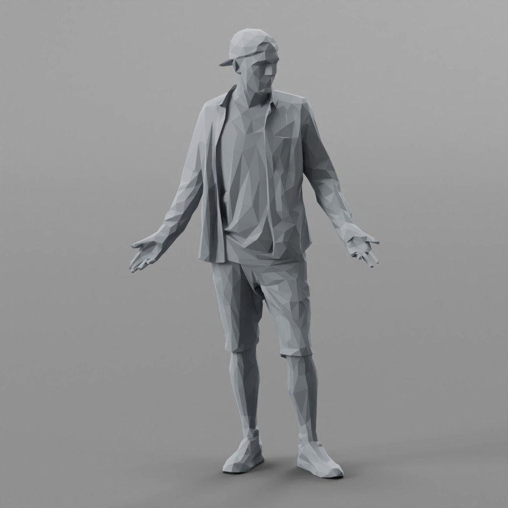 Lowpoly Male | Men models | BlenderKit