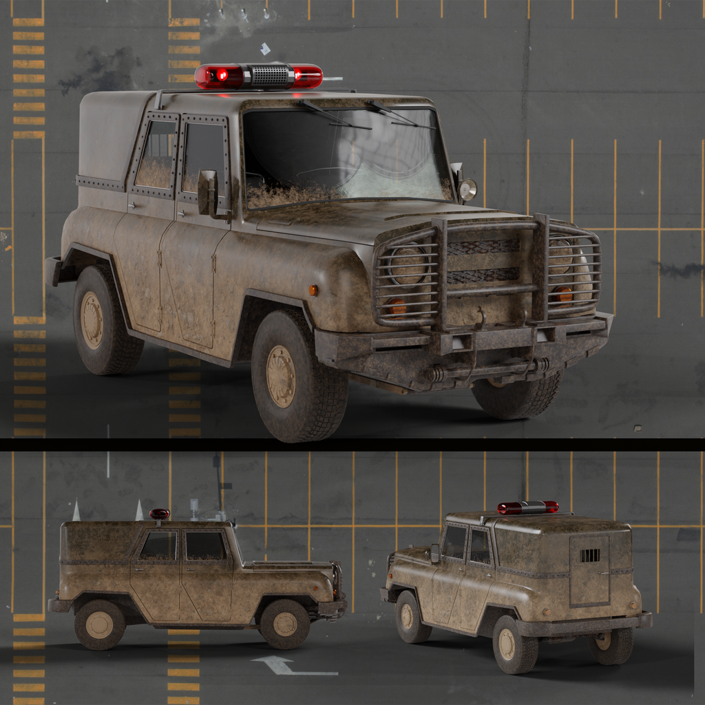 Uaz-469 | Vans models | BlenderKit
