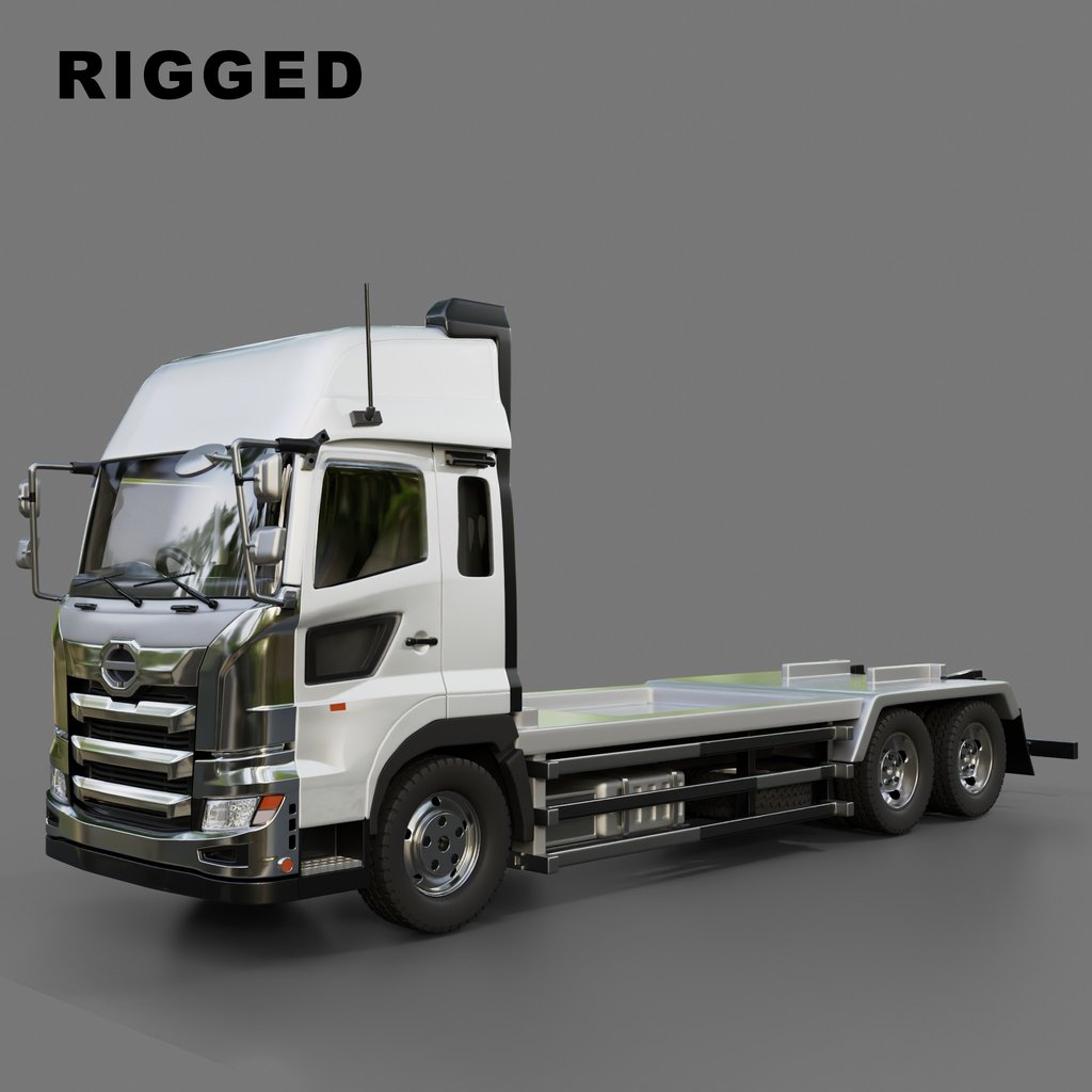 Hino Profia Semi Truck | Trailers models | Blendkit