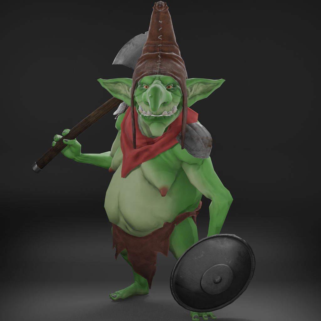 Goblin Armor stylized - Rigged - lowpoly | Monsters & Creatures models ...