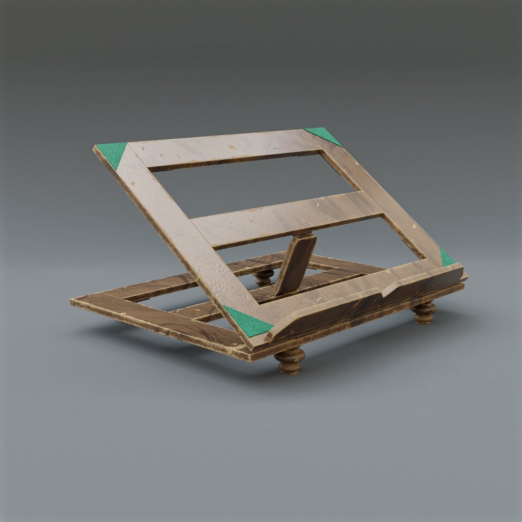 Wood lectern book | Miscellaneous models | BlenderKit