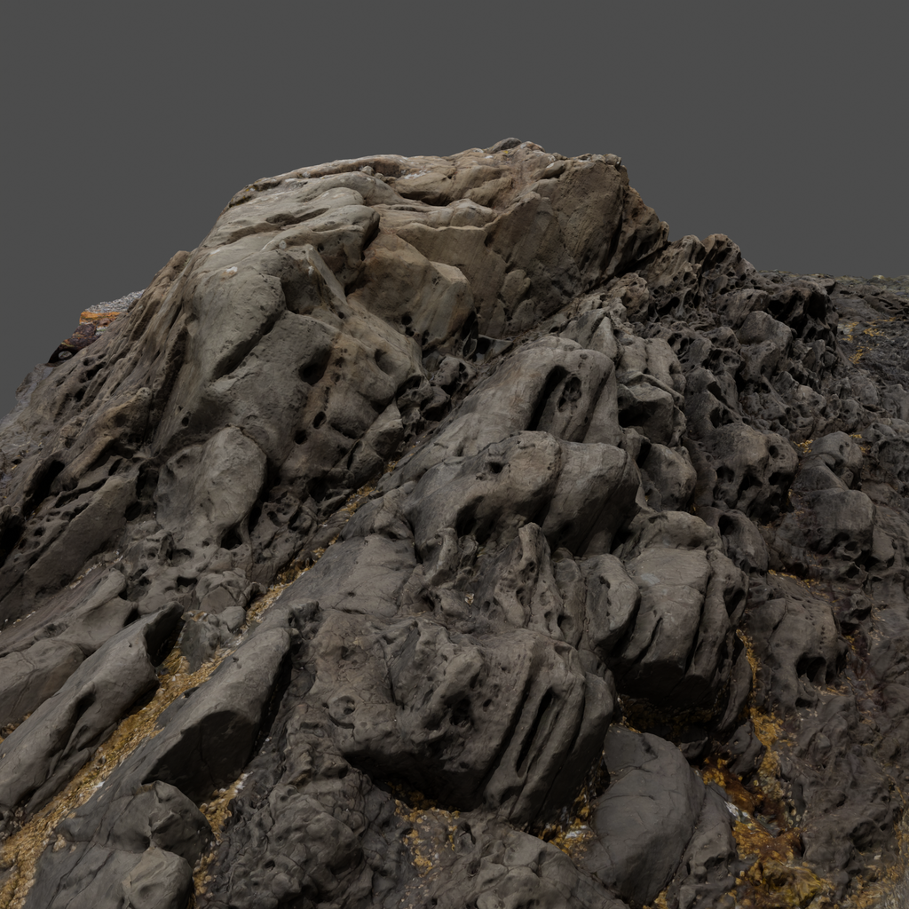Rugged Rocks on Ocean Coast | Environment Elements models | BlenderKit