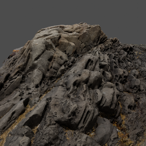 Rugged Rocks on Ocean Coast | Environment Elements models | BlenderKit