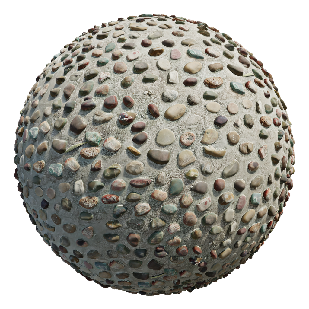 Scan Middle cobblestone pavement | FREE ground materials | BlenderKit