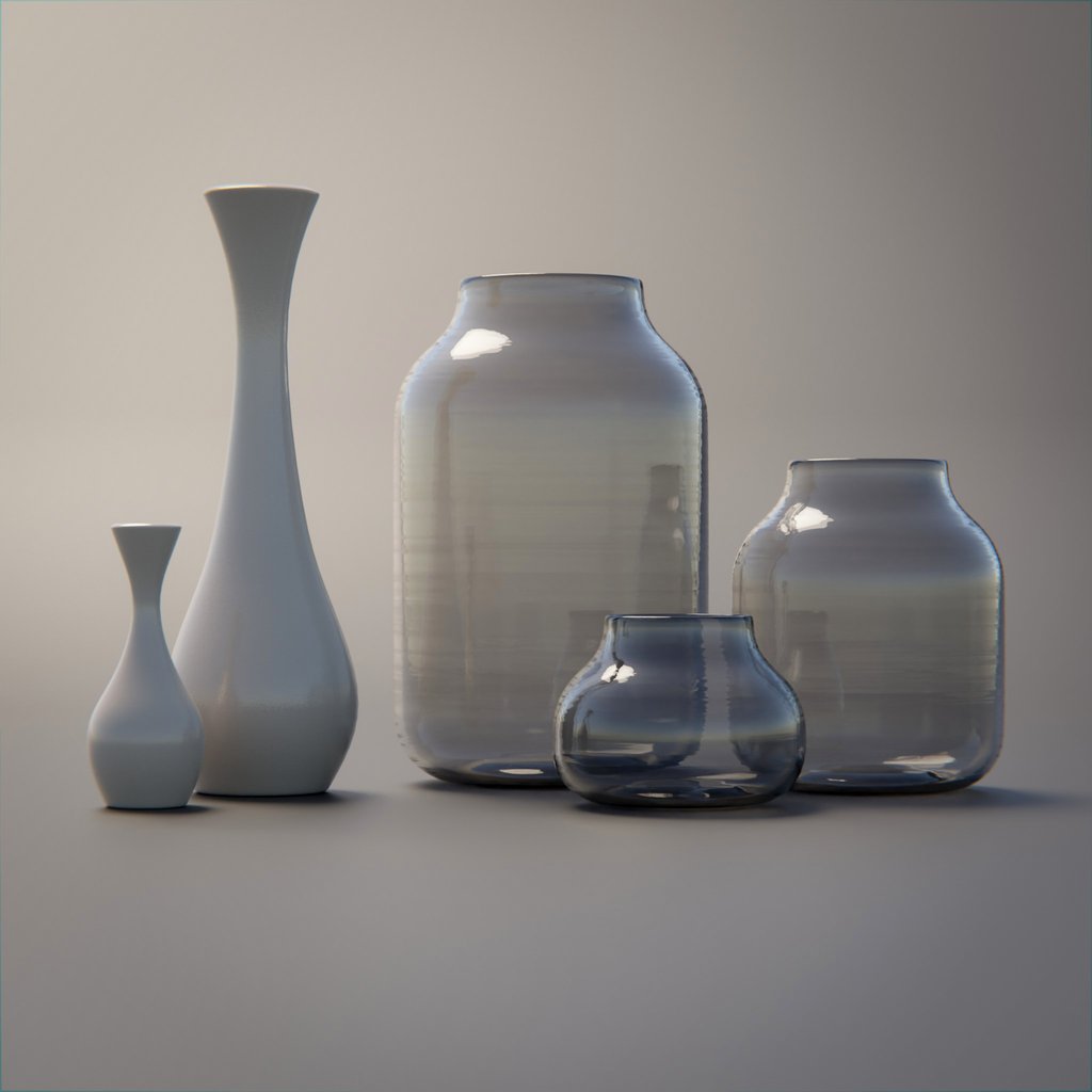 Decoration Vase Set | Vases models | BlenderKit