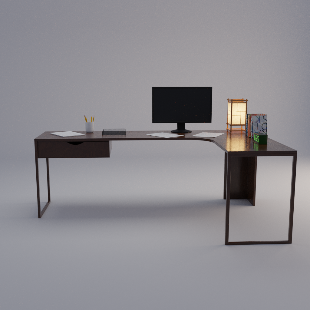 Studio Desk | 3D Desk models | BlenderKit