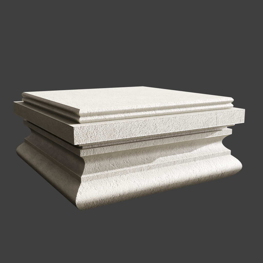 Greek Column Base 01 | Architectural Structures models | BlenderKit