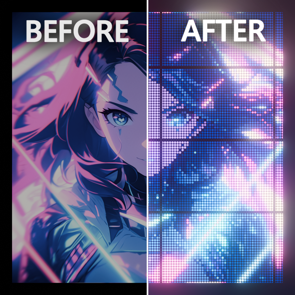 Custom LED Screen Effect | FREE fx materials | BlenderKit