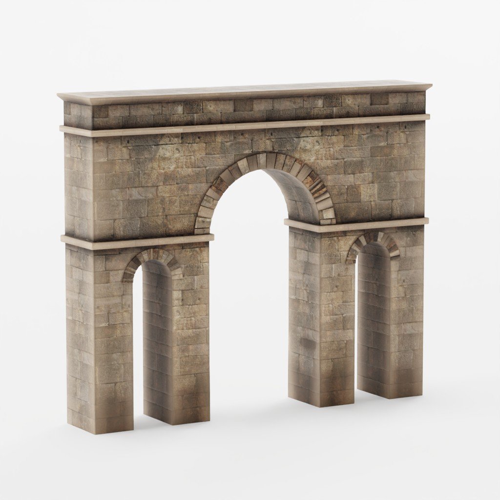Roman Arch | Historic Buildings models | BlenderKit