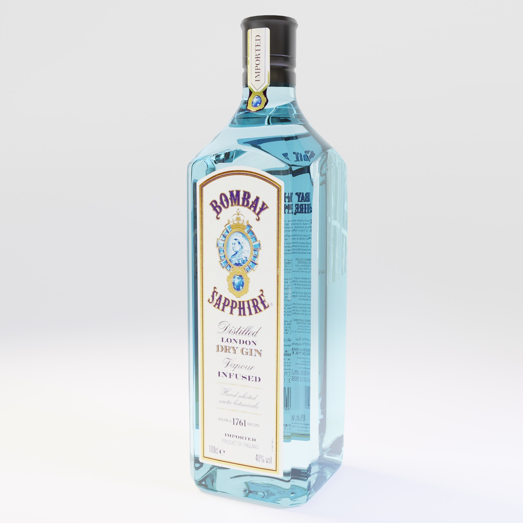Gin Bombay bottle | Beverages models | BlenderKit