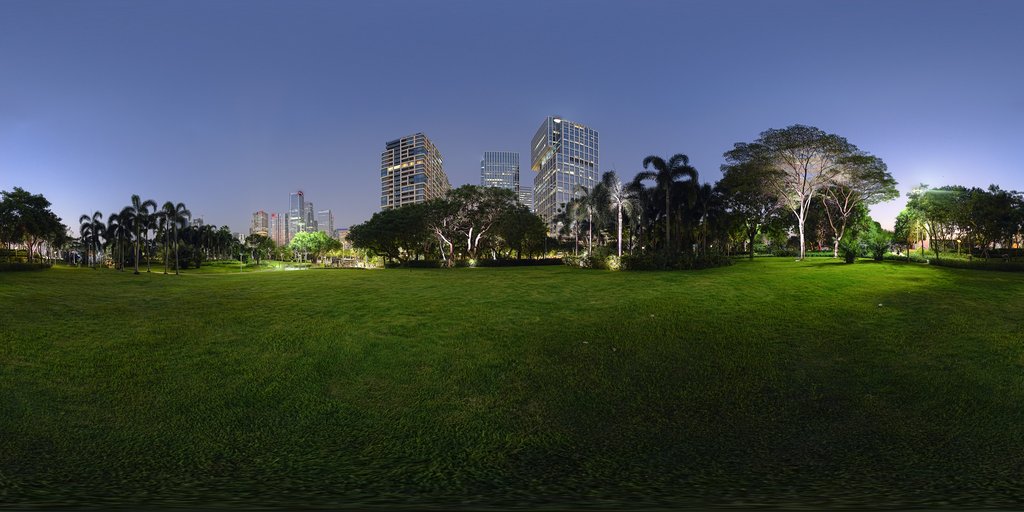 Night Lawn | Nighttime Environments HDRis | BlenderKit