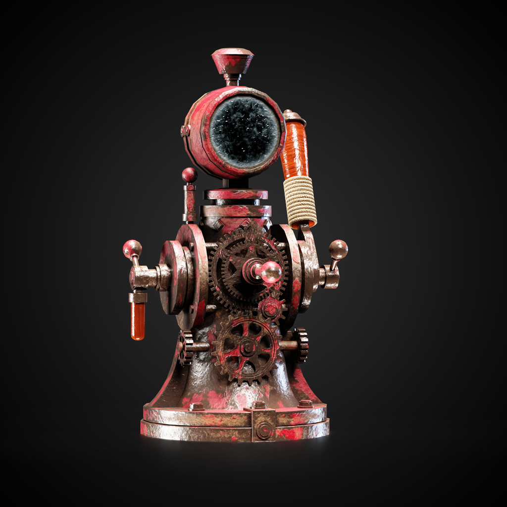 Mechanical Lever Game-Ready | Industrial Machinery models | BlenderKit