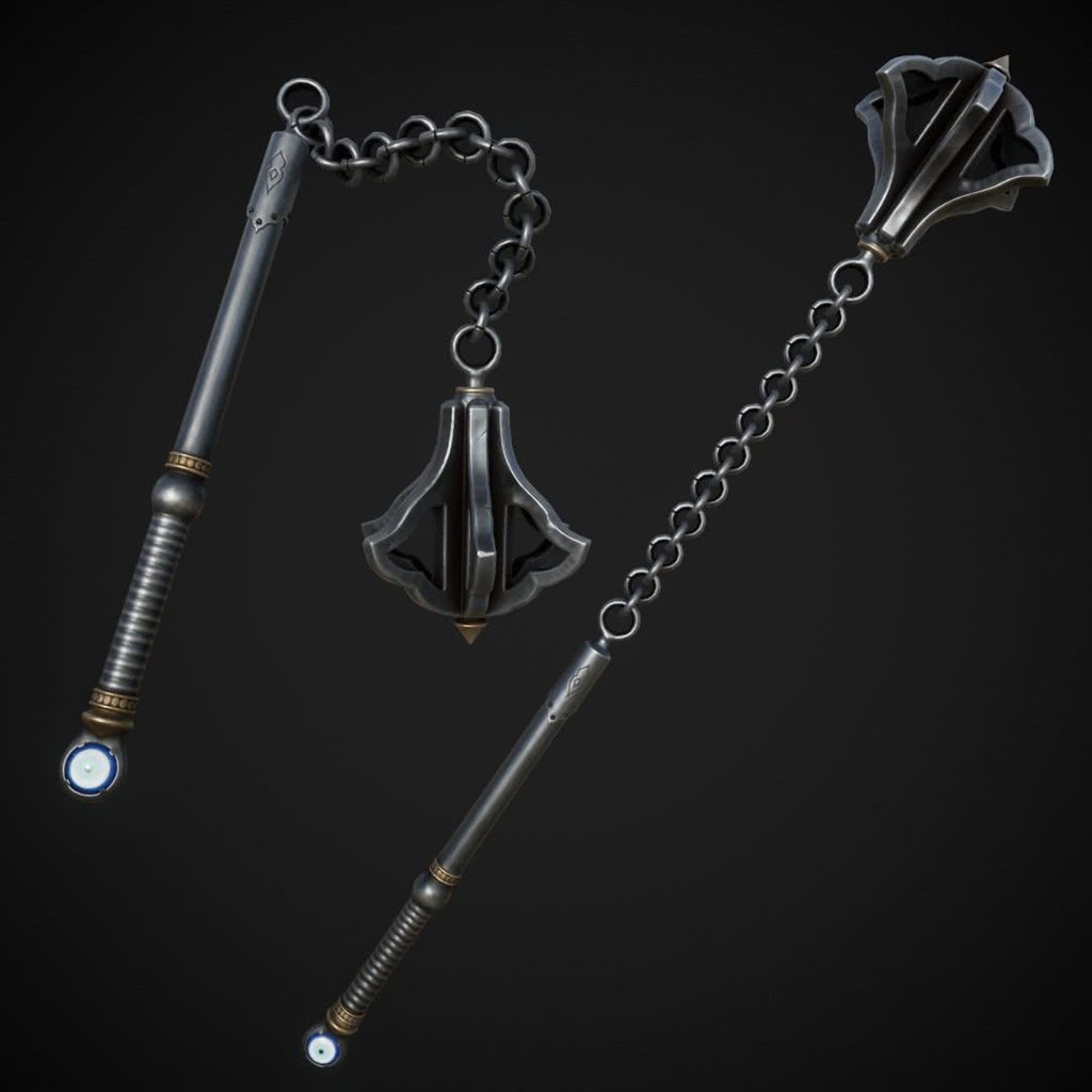 Stylized Flail 1 | Historical Weapons models | BlenderKit