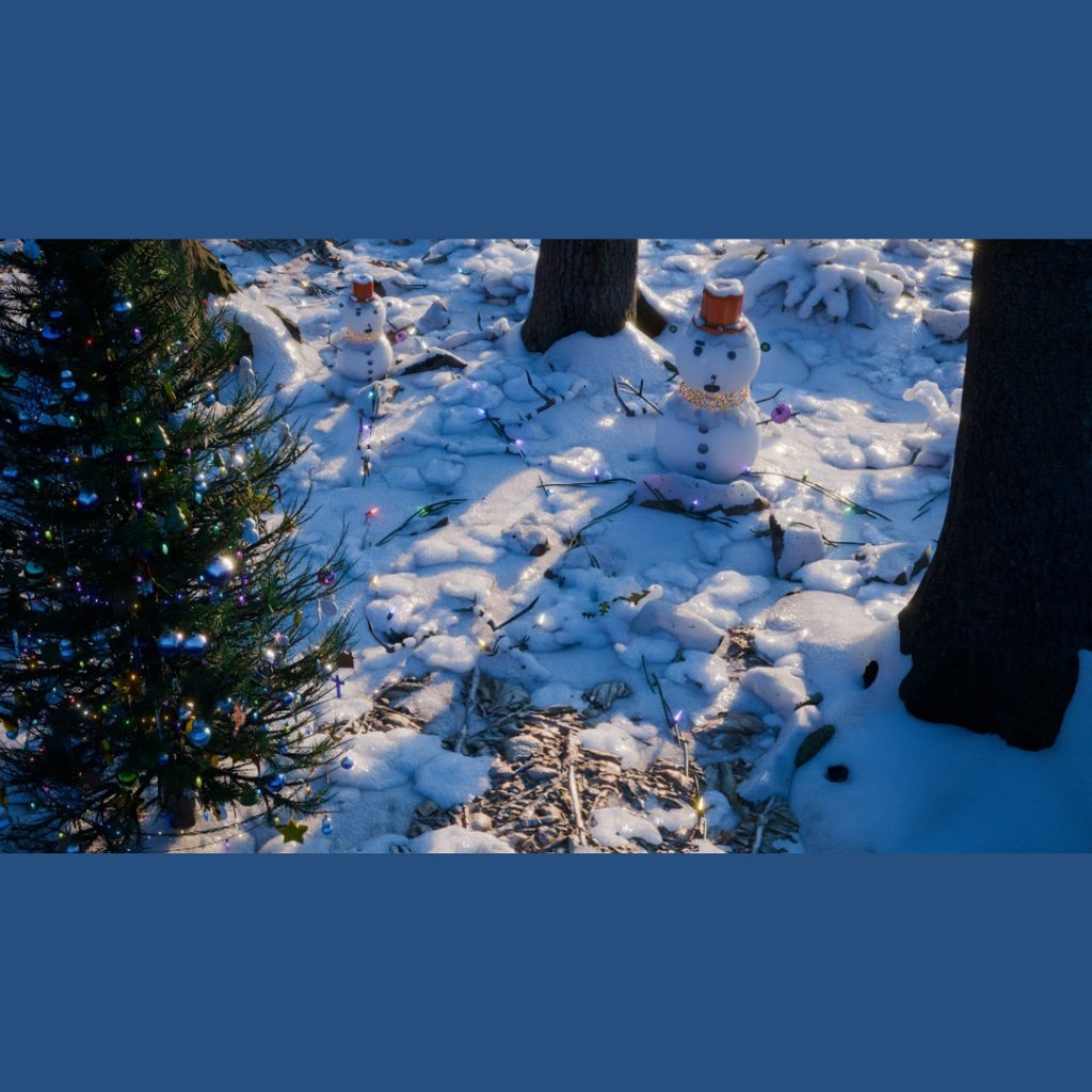 Whimsical Snowmen Forest Scene | Holidays scenes | BlenderKit