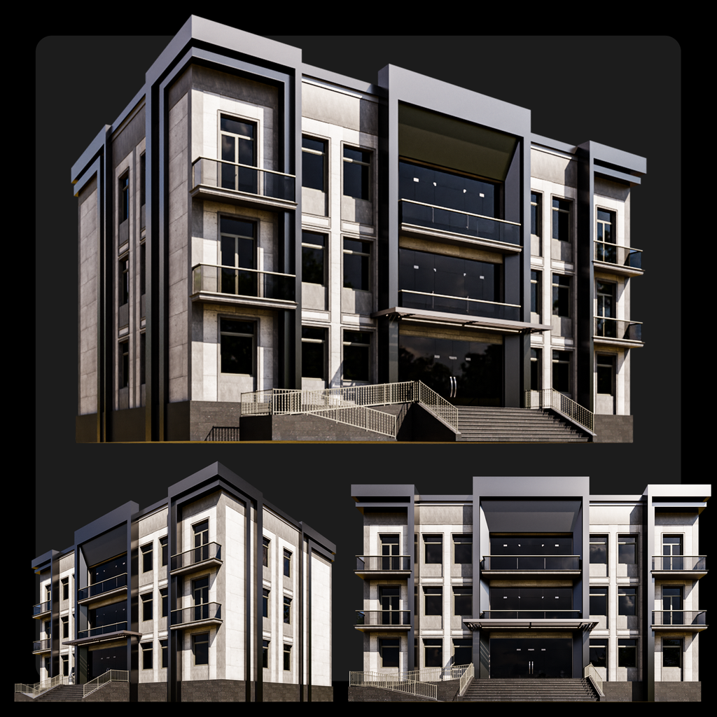 Multi-Story Apartment | FREE Commercial Buildings models | BlenderKit