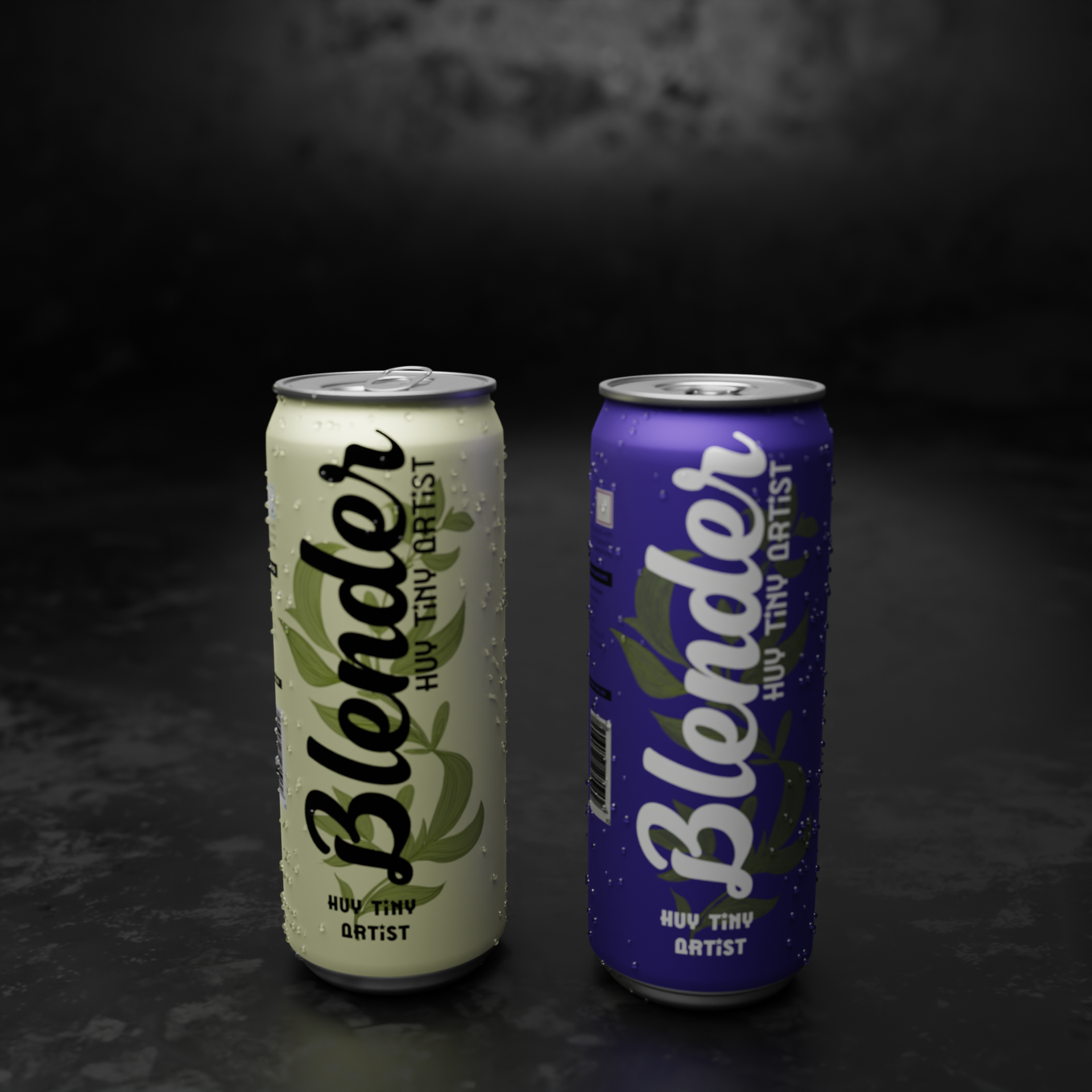 Blender cans | FREE Beverages models | BlenderKit