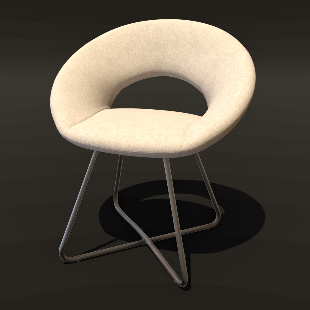 Modern Sleek Cushion Chair | Chairs models | BlenderKit