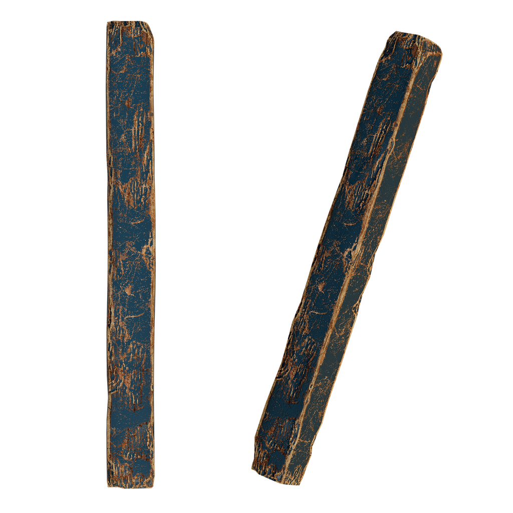 Balk painted blue | FREE Exterior Elements models | BlenderKit