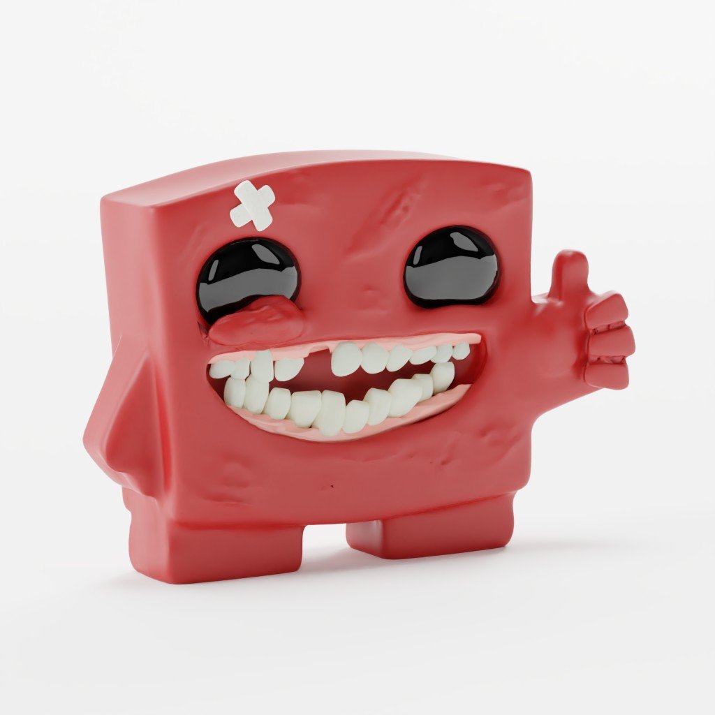 Super meat boy | Monsters & Creatures models | BlenderKit