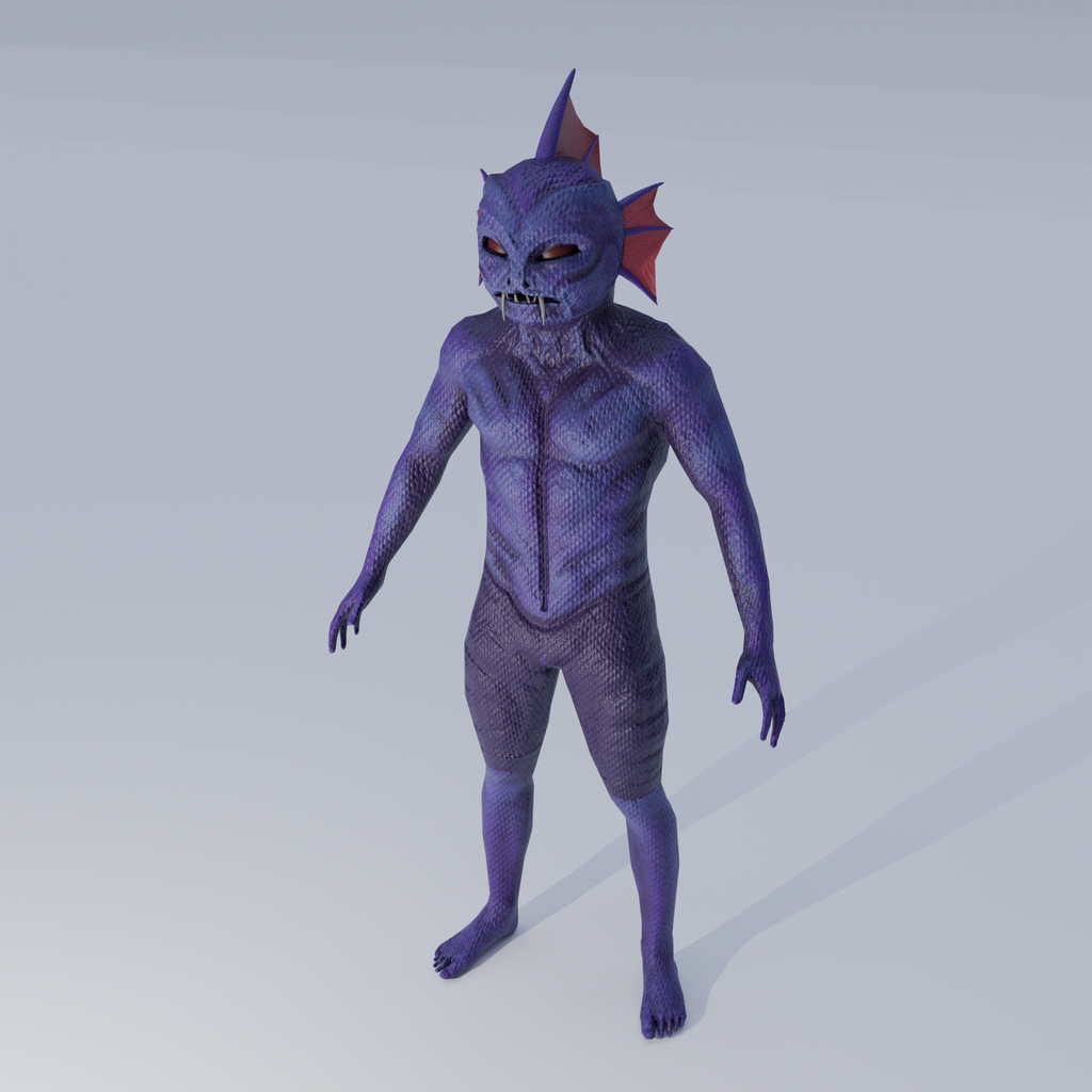 Fish Creature | Monsters & Creatures models | BlenderKit